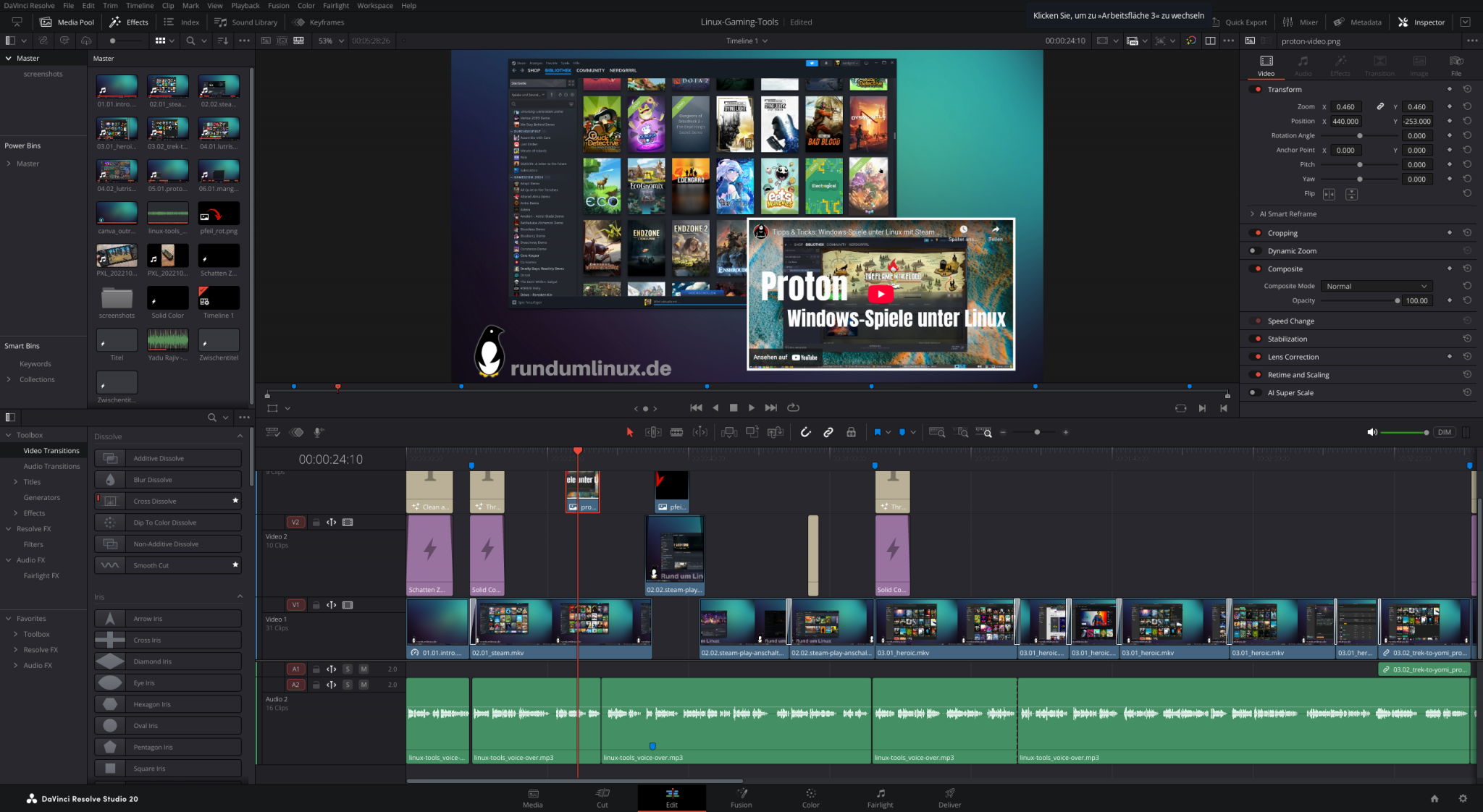 DaVinci Resolve unter Linux installieren & nutzen
