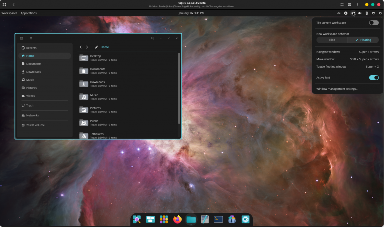 Cosmic-Desktop installieren unter CachyOS / Arch Linux